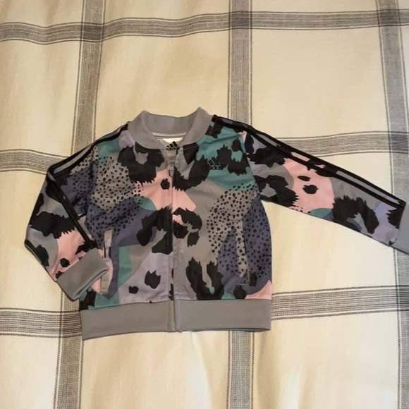 adidas | Jackets & Coats | Adidas Multicolor Animal Print Track Jacket ...